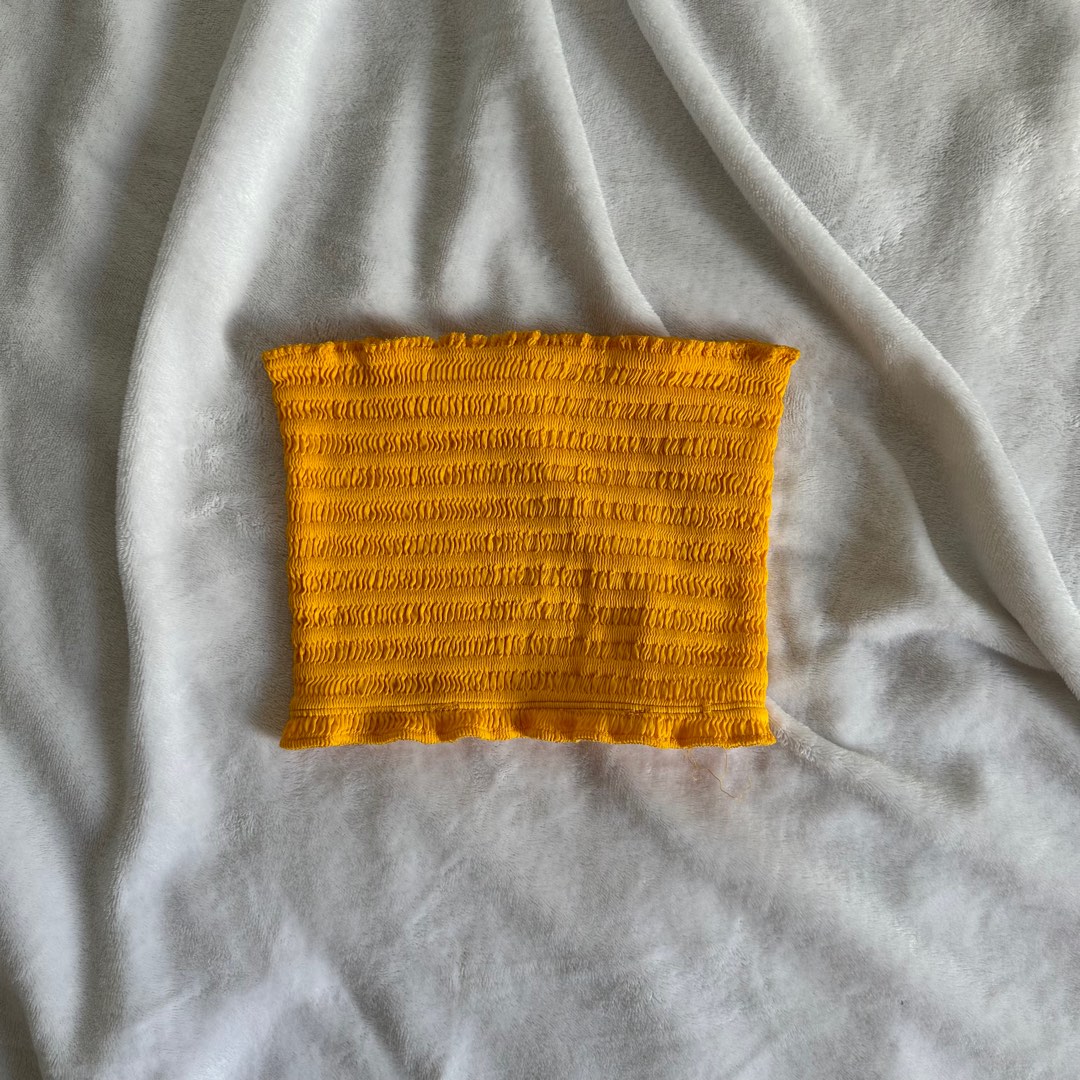 yellow tube top on Carousell