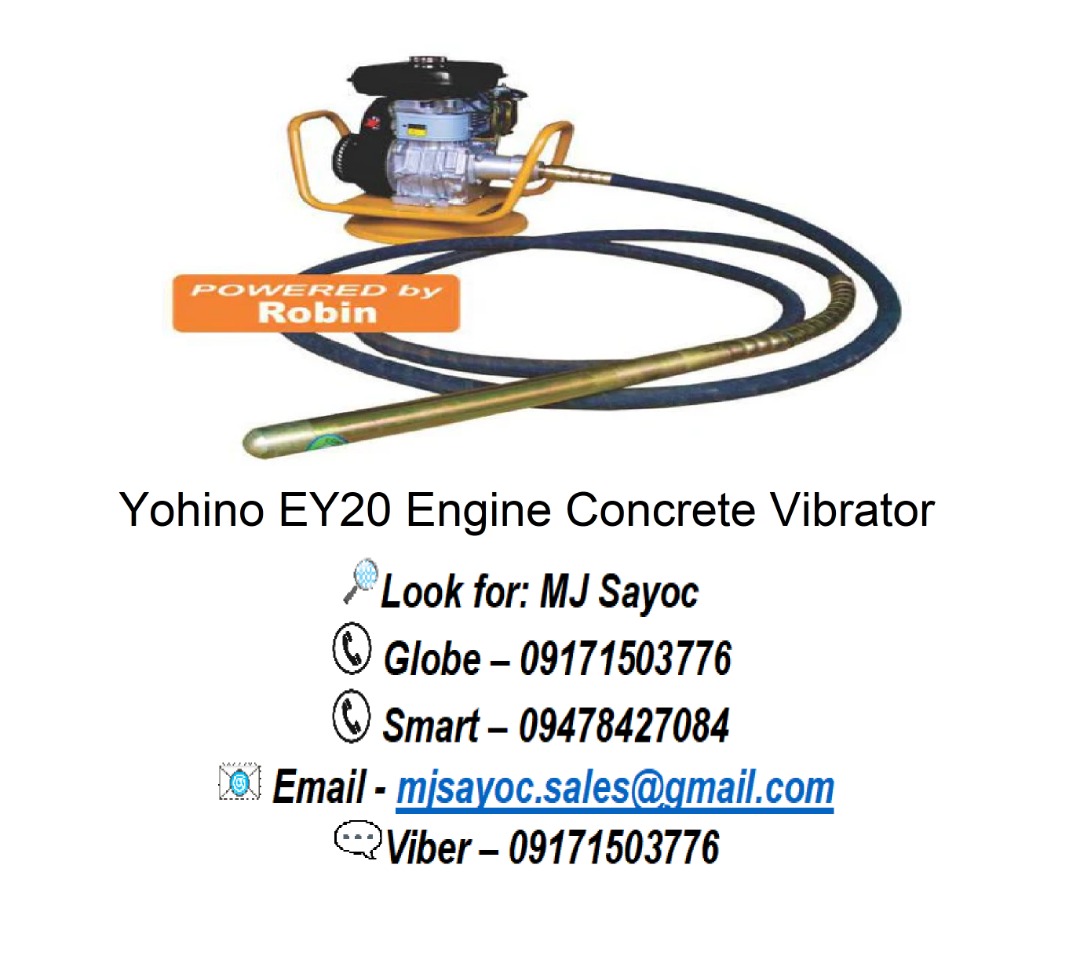 Yohino EY20 Engine Concrete Vibrator, Commercial & Industrial ...