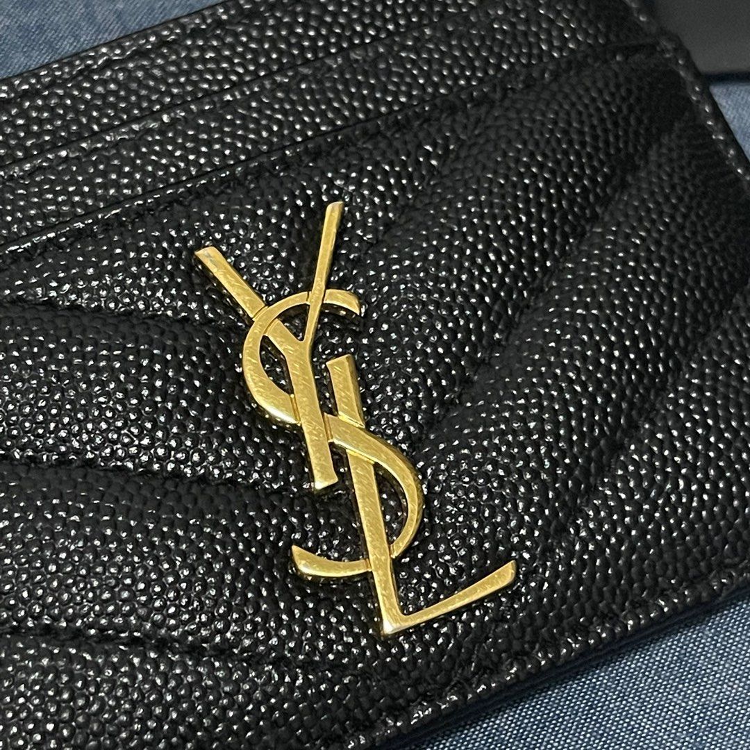 YSL Wallet card holder, Luxury, Bags & Wallets on Carousell