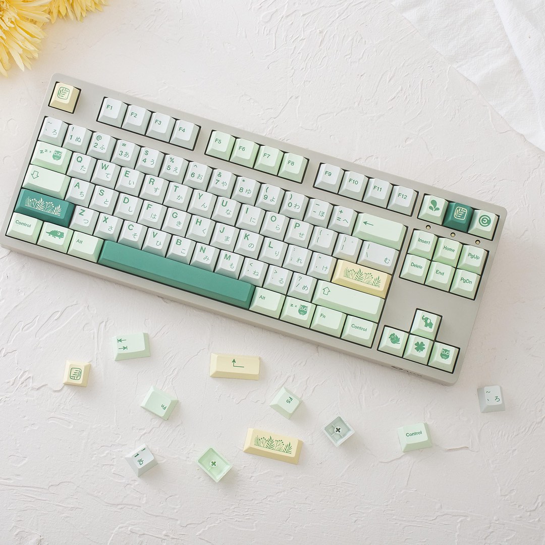 Yunzii Plant Keycap Set PBT Sublimation Keycap Cherry Profile ...