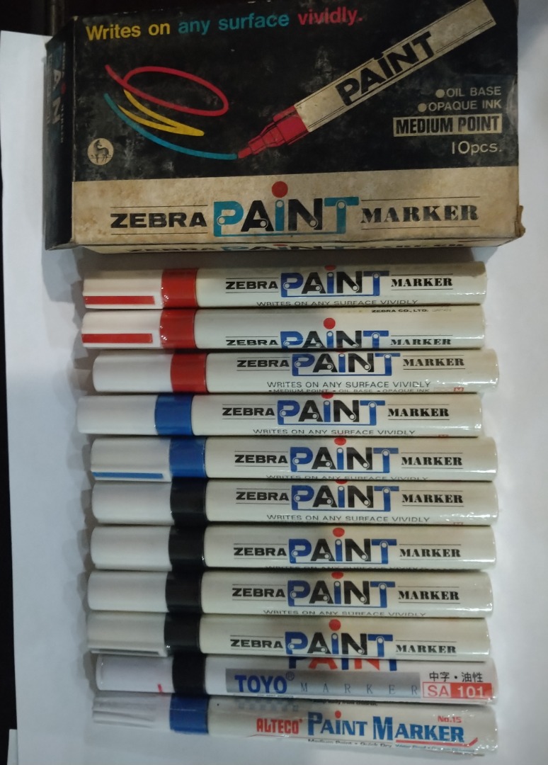 Zebra Paint Markers, Hobbies & Toys, Stationery & Craft, Stationery ...