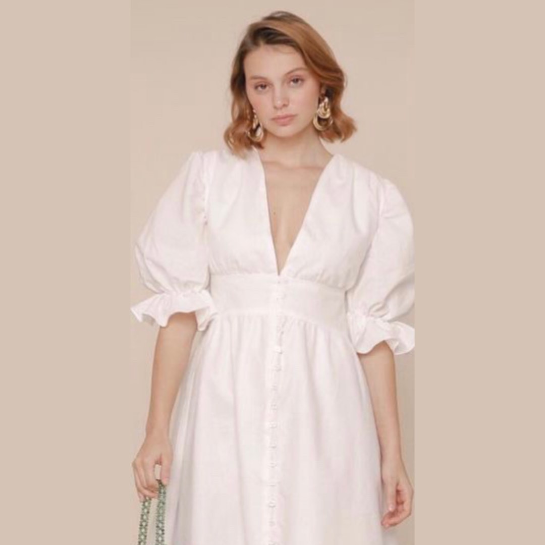 Zoo Label Seville Dress in White Satin | Gown for Wedding Graduation ...