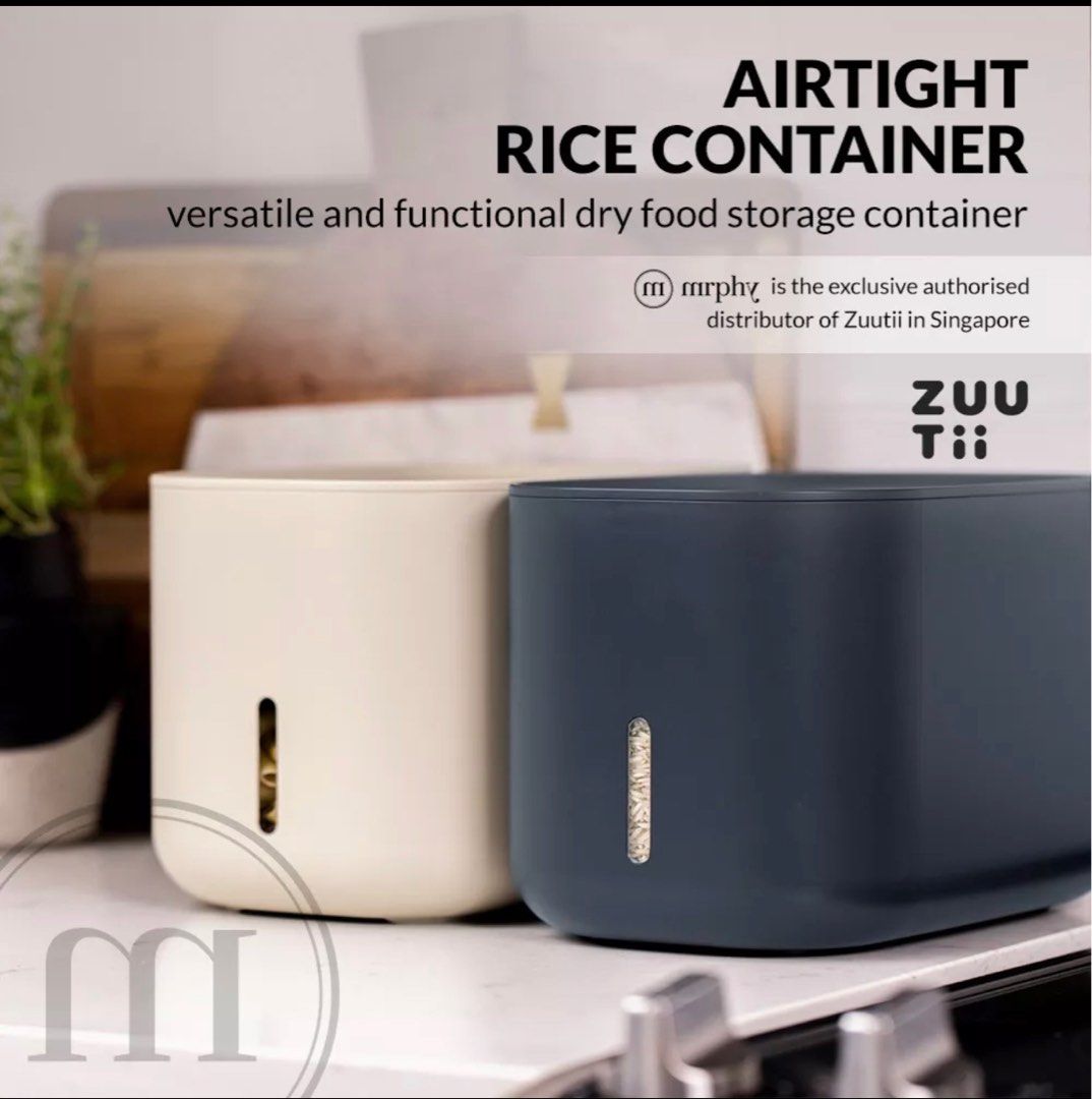 Zuutii airtight rice container, Furniture & Home Living, Kitchenware ...