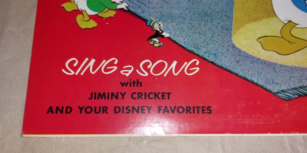 1962 Walt Disney 's Donald Duck And His Friends Sing A Song With Jiminy ...