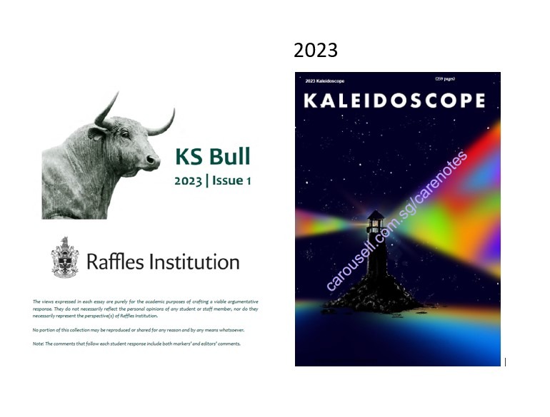2023 KS BULL VJC Kaleidoscope RI KSBULL Issue 1 Issue 2 GP H1 General ...