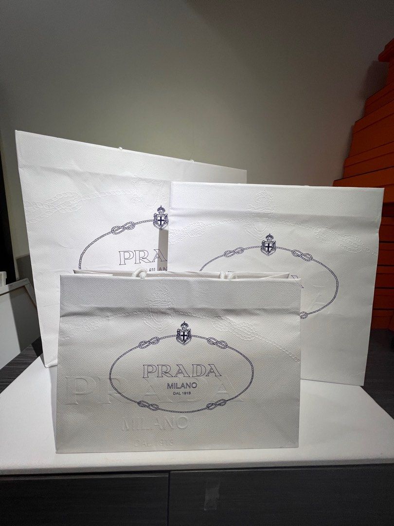 2023 Prada Paper bags, Luxury, Bags & Wallets on Carousell