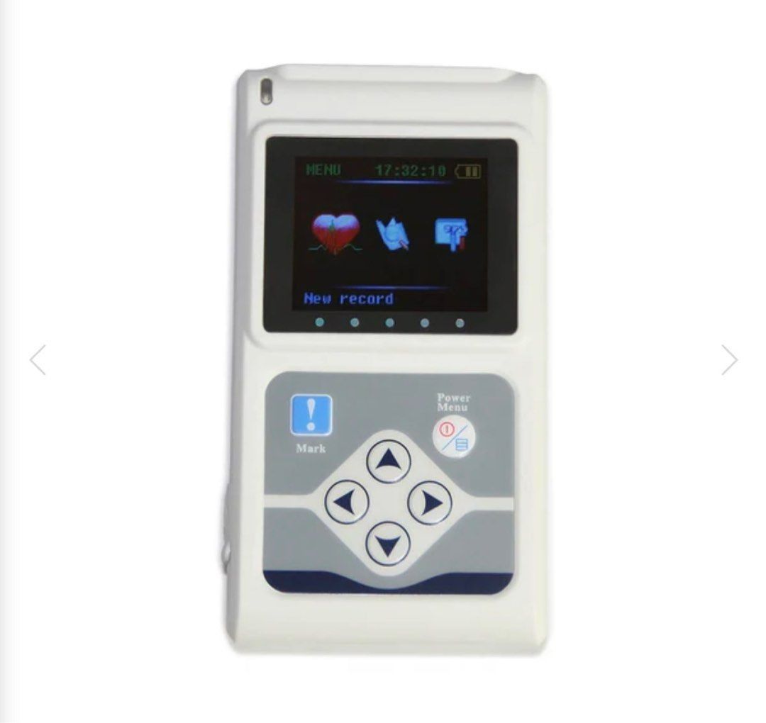24h Dynamic ECG Systems ECG Holter CONTEC TLC5000 12 lead EKG Monitor ...