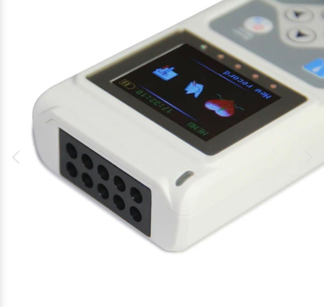 24h Dynamic ECG Systems ECG Holter CONTEC TLC5000 12 lead EKG Monitor ...