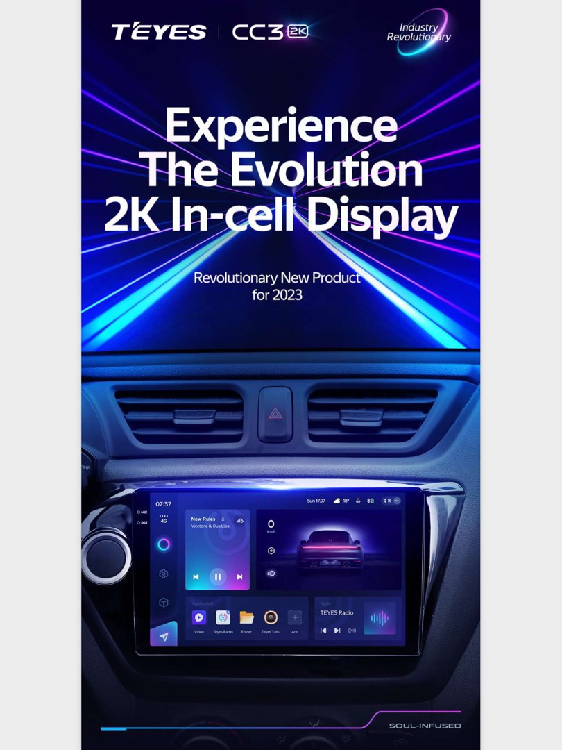 2K Quad HD TEYES Android player, Car Accessories, Accessories on Carousell