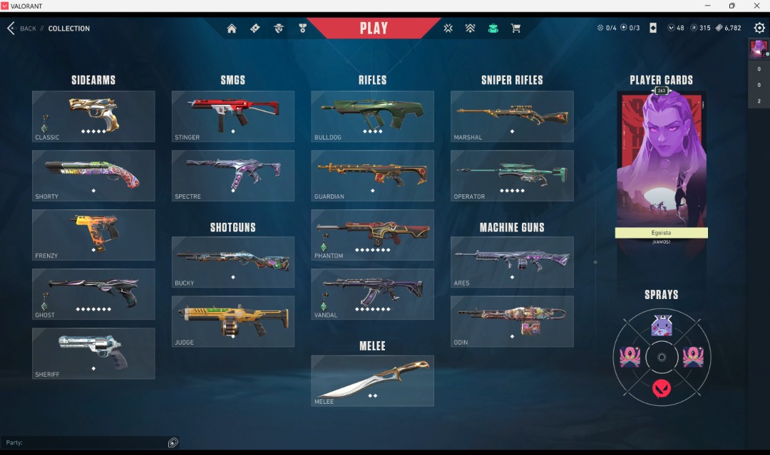 3 Knives 12 VP Skins Cheap Valorant Account, Video Gaming, Gaming ...