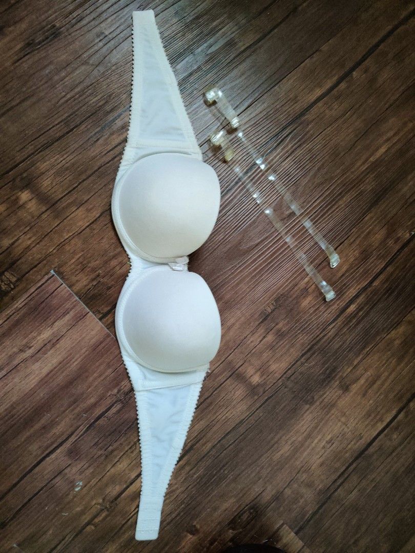 75 NBB Turkish decollete high quality white bra with removable ...