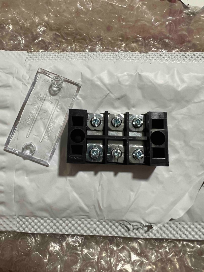 8 pieces - Bus bar Dual Row Strip Screw Terminal Block Fixed Wiring ...