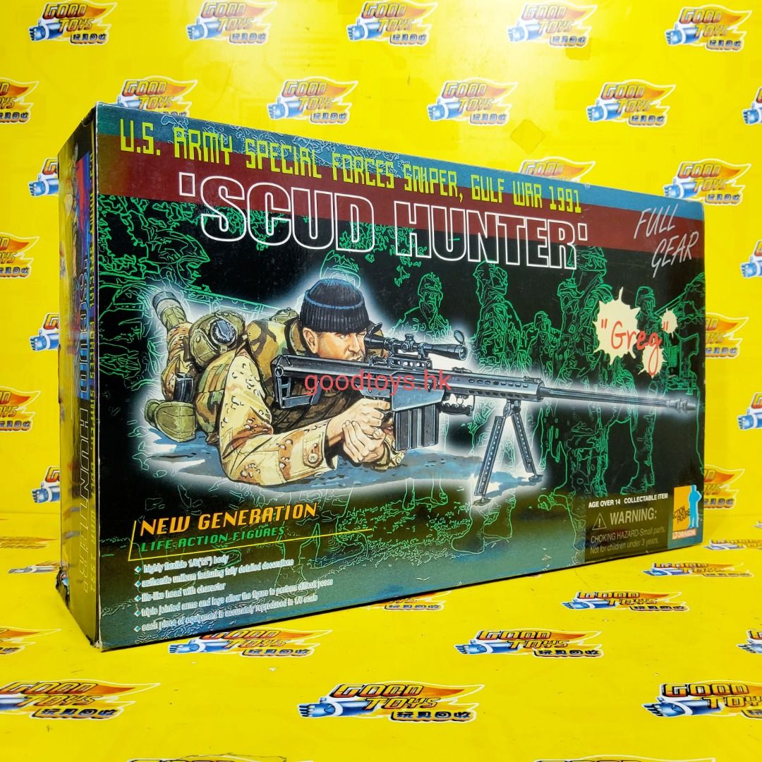 中古已開封 DARGON 威龍 1/6 12吋 ACTION FIGURE 美軍 ( SPECIAL FORCES SNIPER, GULF ...