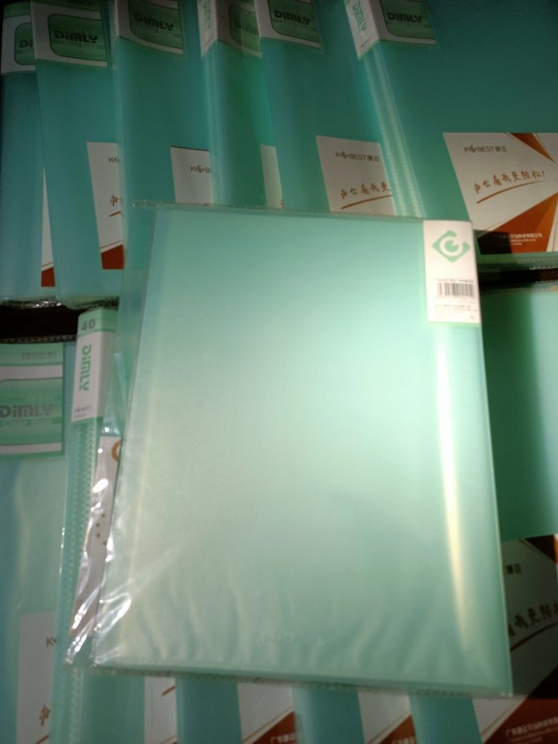 A4 Size Pocket File Folder x40 Transparent File--Clear Book File Folder ...