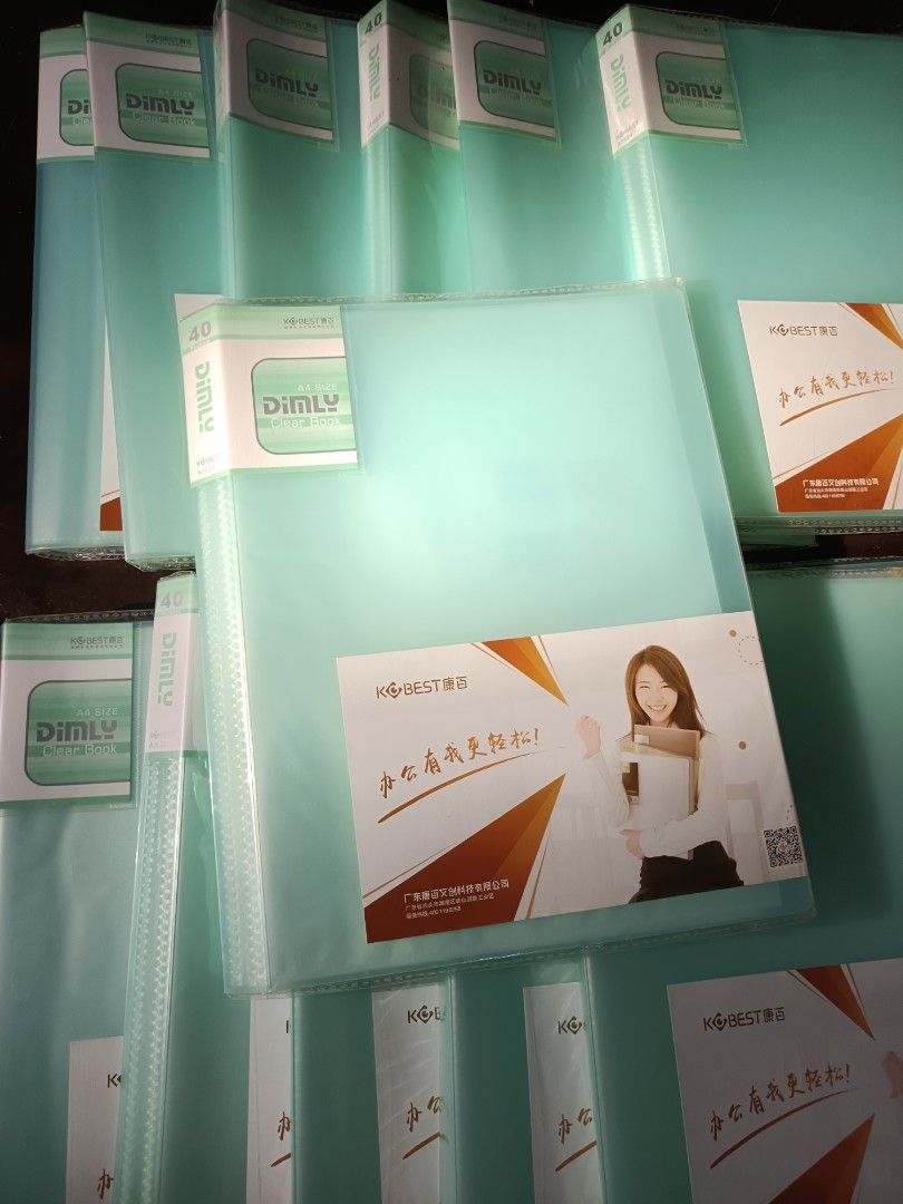 A4 Size Pocket File Folder x40 Transparent File--Clear Book File Folder ...