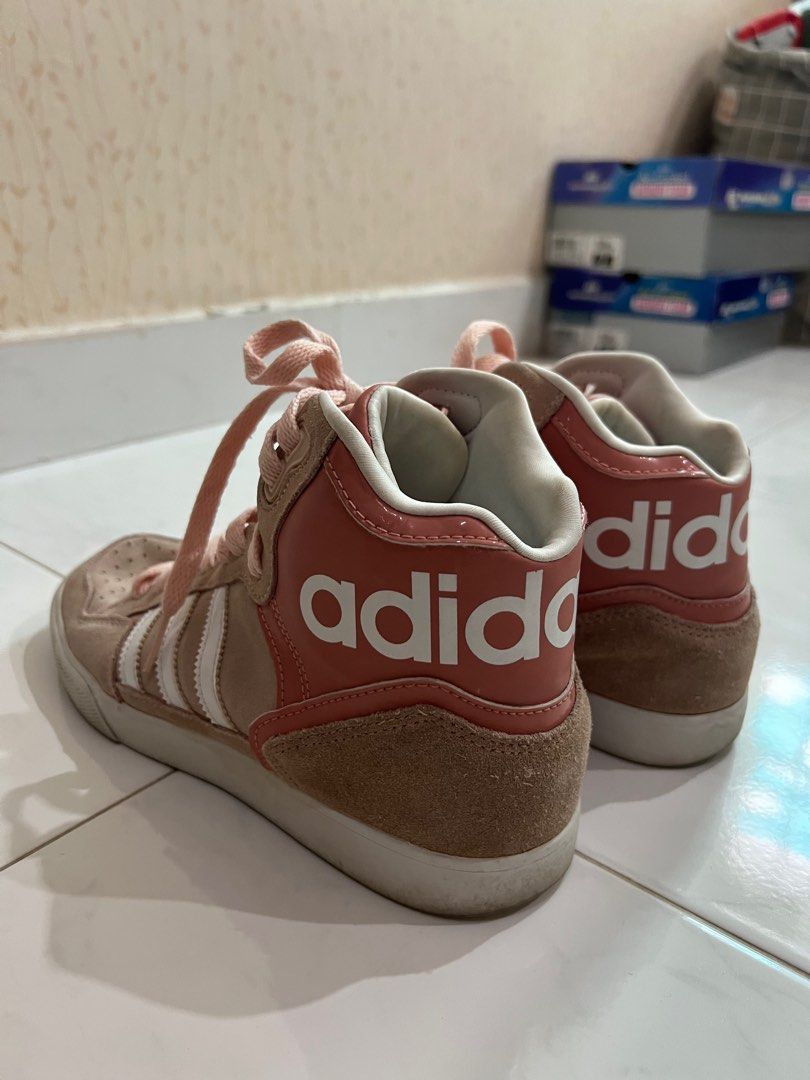 Adidas high rise pink, Women's Fashion, Footwear, Sneakers on Carousell