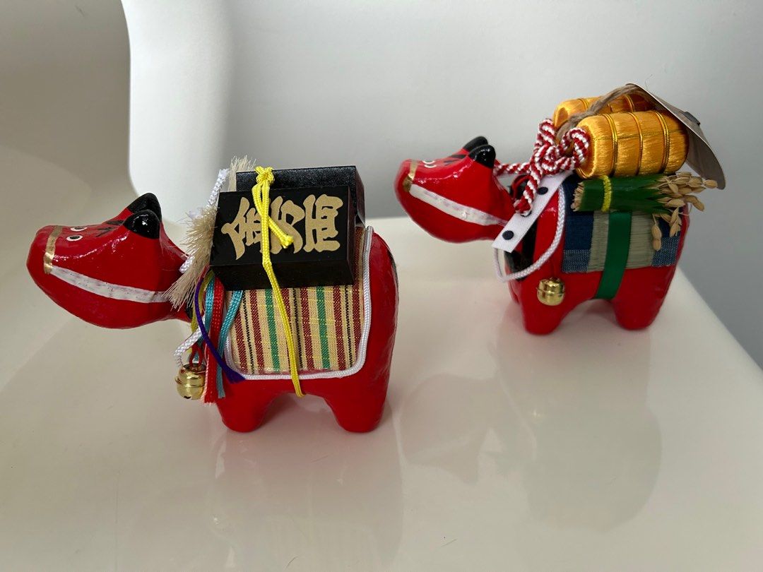 Akabeko (red cow) Made in Japan, Hobbies & Toys, Toys & Games on Carousell