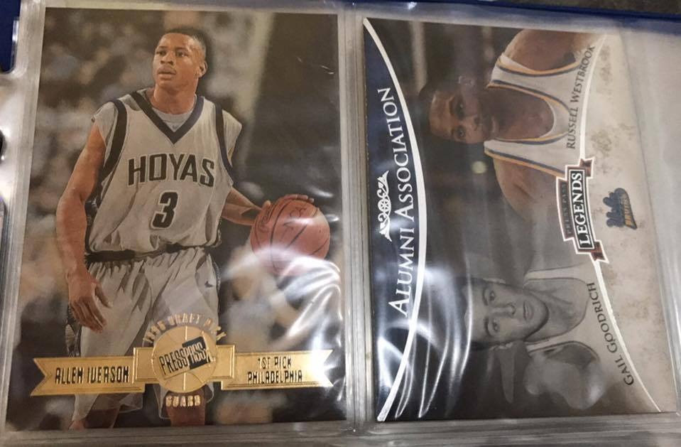 Allen Iverson Rookie card and Russell Westbrook/Gail Goodrich (LOT 2 ...