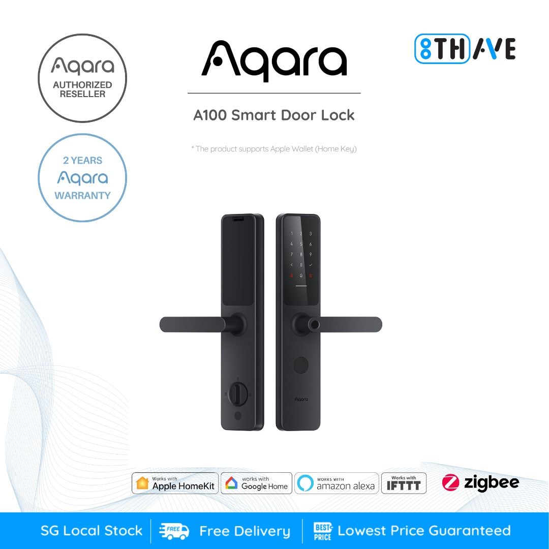 Aqara A100 Smart Door Lock | Google Home & HomeKit Compatible | Home ...
