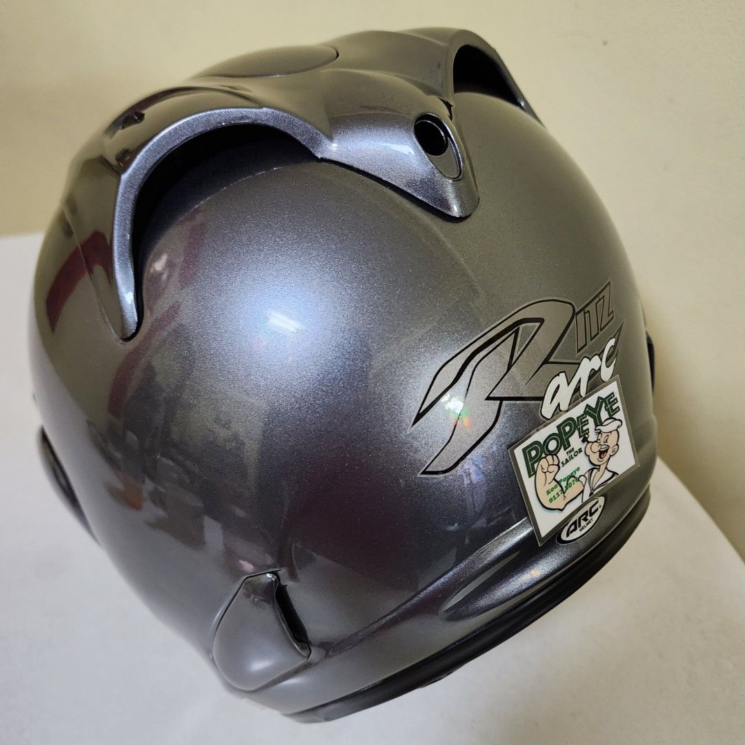 ARC RITZ HELMET GLOSS GREY COLOR, Motorcycles, Motorcycle Accessories ...