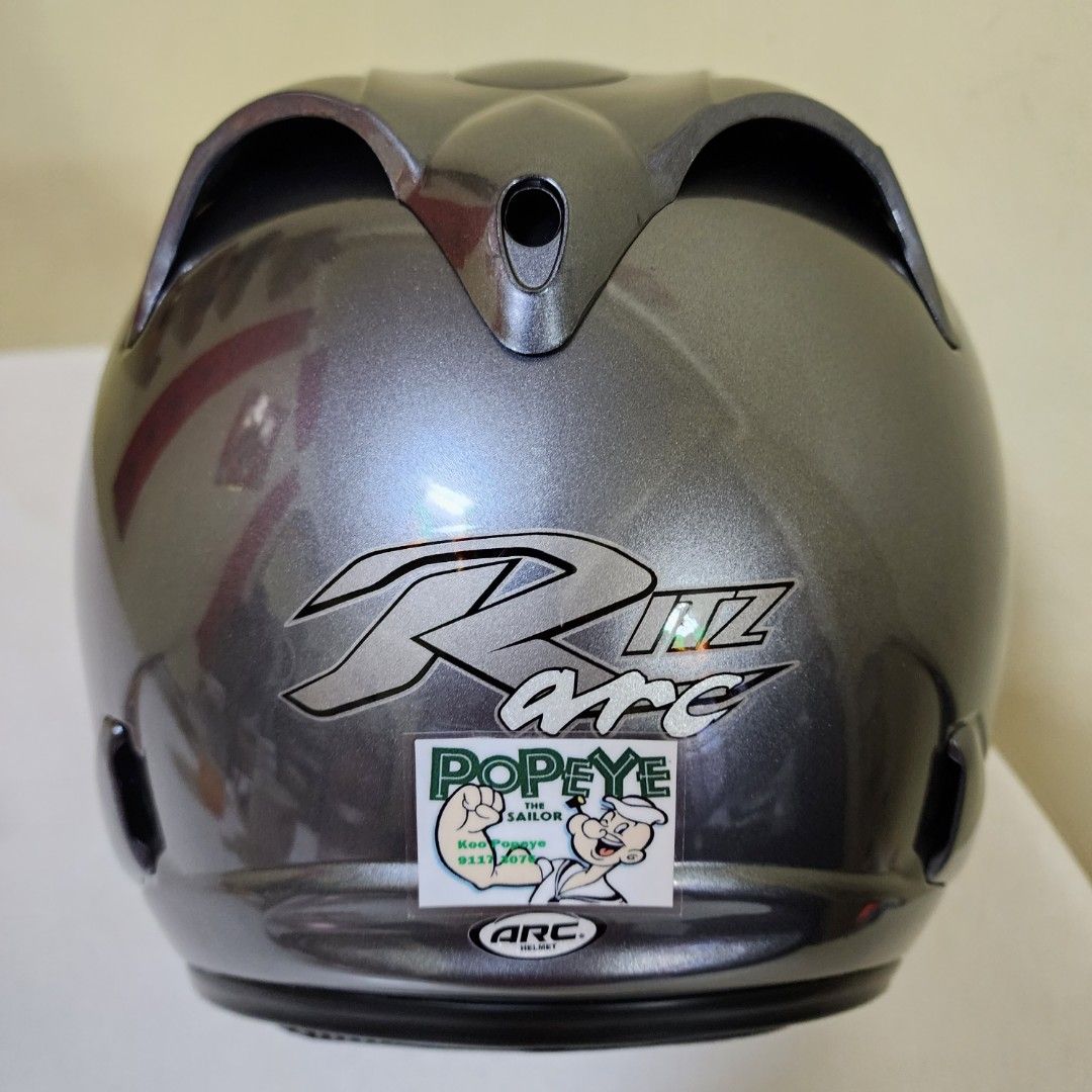 ARC RITZ HELMET GLOSS GREY COLOR, Motorcycles, Motorcycle Accessories ...