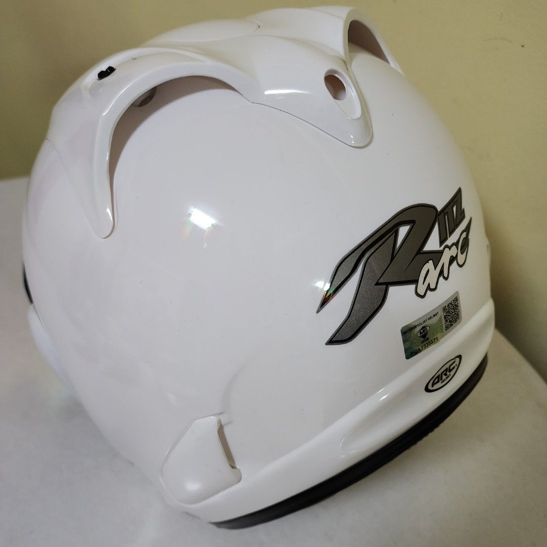 ARC RITZ HELMET WHITE COLOR, Motorcycles, Motorcycle Accessories on ...