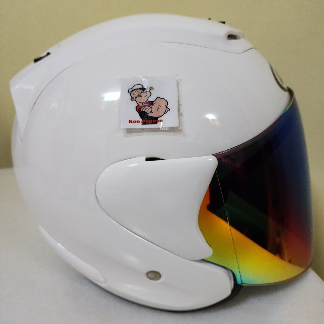 ARC RITZ HELMET WHITE COLOR, Motorcycles, Motorcycle Accessories on ...