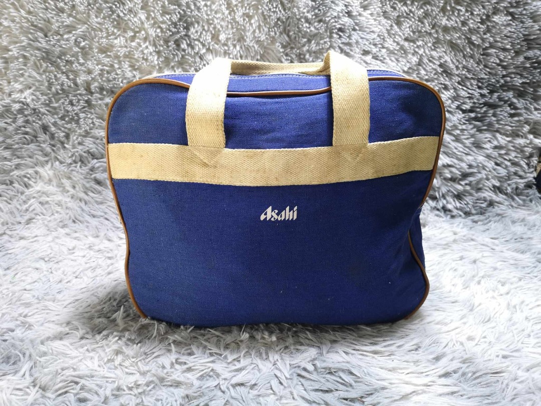 Asahi Blue Zipper Closure Tote Bag on Carousell