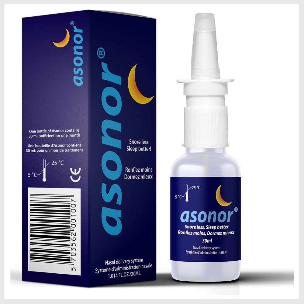 Asonor Snoring Nasal Spray - Fast Snore Stopper Drops for Better Sleep ...