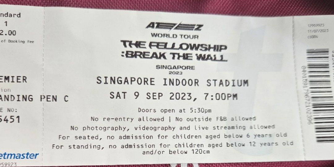 ATEEZ Ticket, Tickets & Vouchers, Event Tickets on Carousell