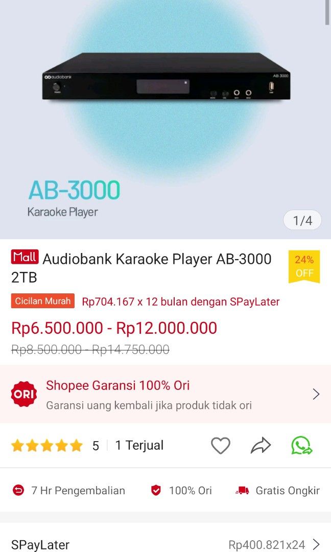 Audio Player AB 3000 audiobank, Elektronik, Audio di Carousell