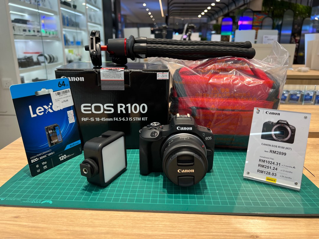 (Aug ProMotion) Canon Eos R100 18-45MM Kit lens, Photography, Lens ...