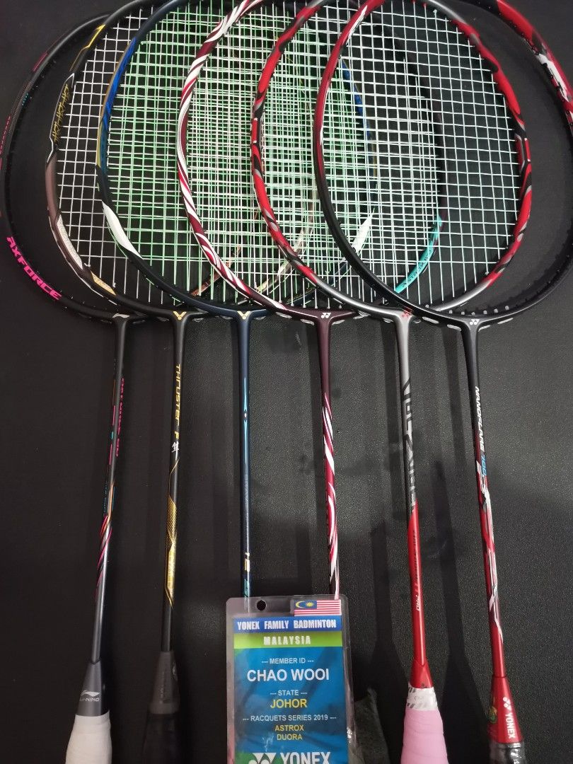Badminton racket Yonex lining Victor, Sports Equipment, Sports & Games ...