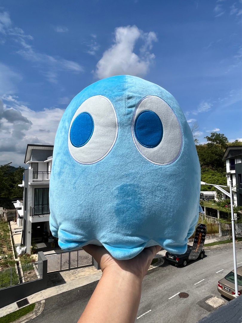 Bandai Namco Pac-Man Blue Ghost Plush, Hobbies & Toys, Toys & Games on ...