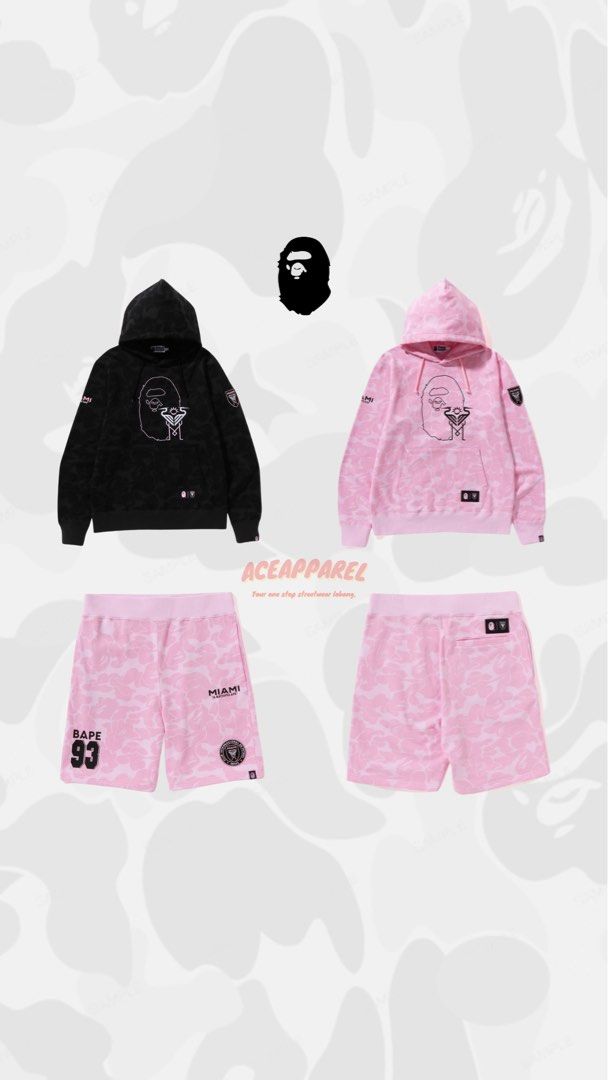 Bape x Inter Miami CF Collection: Jerseys Hoodies Shorts and Caps, Men ...