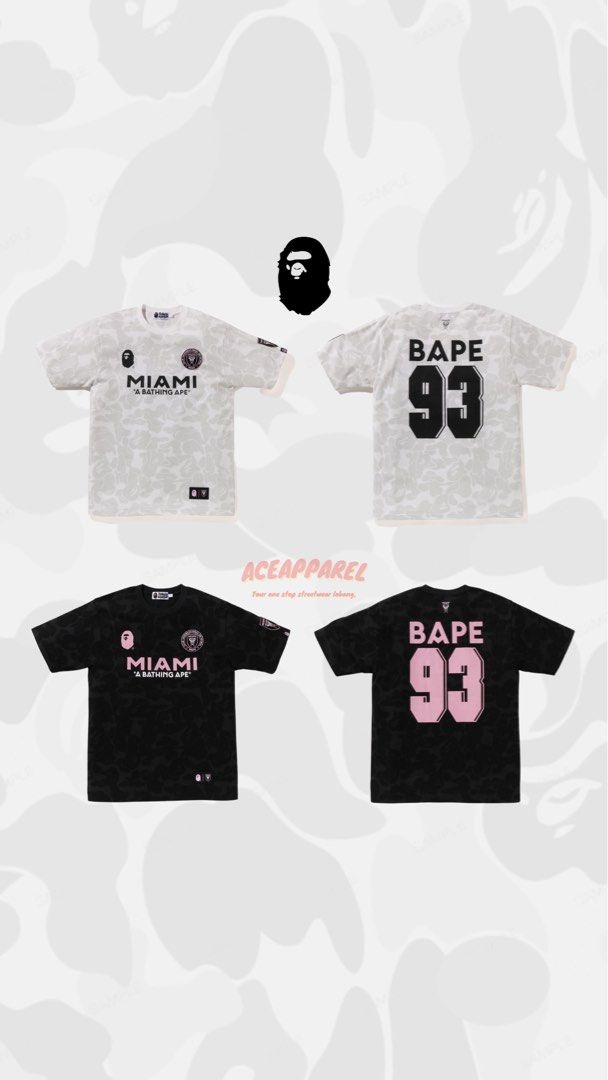 Bape x Inter Miami CF Collection: Jerseys Hoodies Shorts and Caps, Men ...