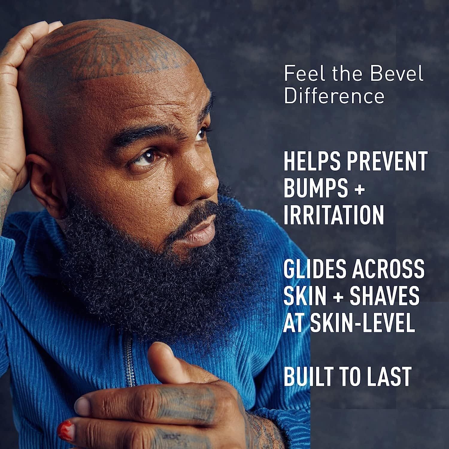 Bevel Safety Razor for Men, Double Edge Blades to Prevent Bumps (Safety ...