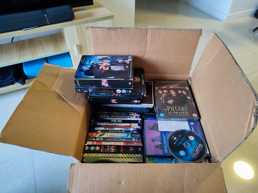 Big Box of DVDs, Hobbies & Toys, Music & Media, CDs & DVDs on Carousell