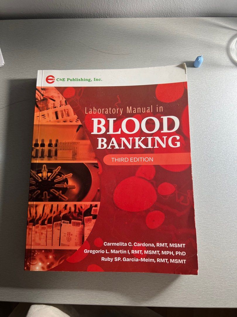 Blood Banking Laboratory Manual, Hobbies & Toys, Books & Magazines ...