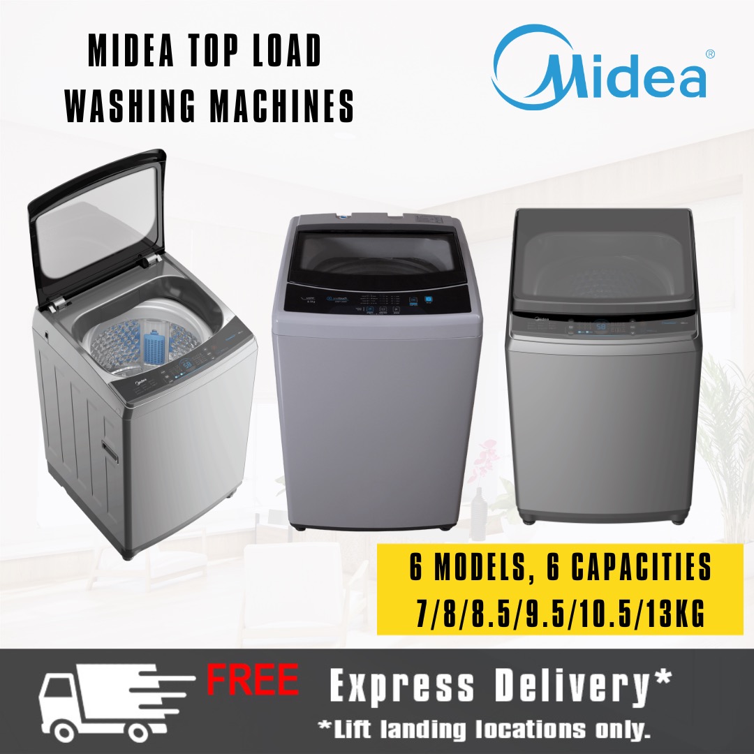 BRAND NEW MIDEA 7/8/8.5/9.5/10.5/13KG TOP LOAD WASHING MACHINE [MT740S ...