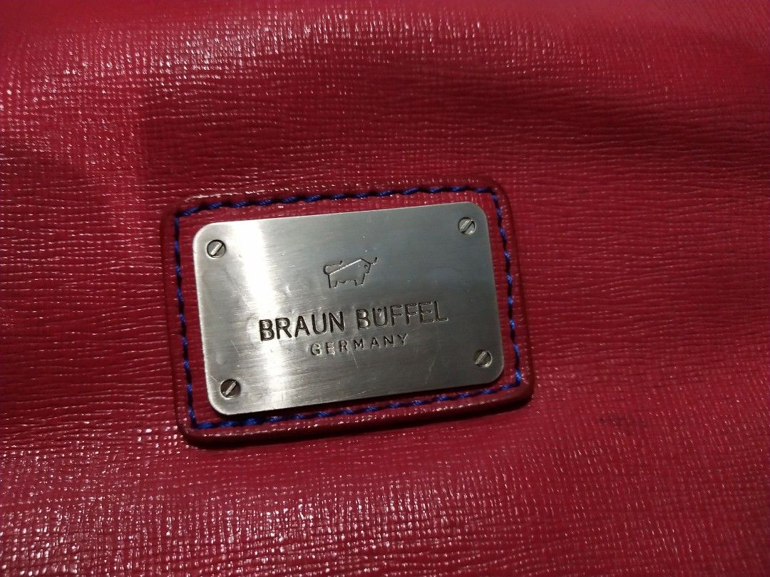 Braun Buffel red_pink, Fesyen Wanita, Tas & Dompet di Carousell