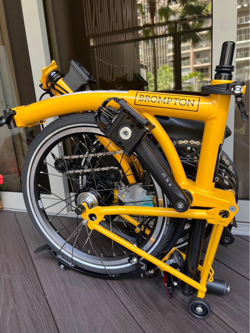 Brompton Bumblebee Yellow C Line Explore M6L, Sports Equipment ...