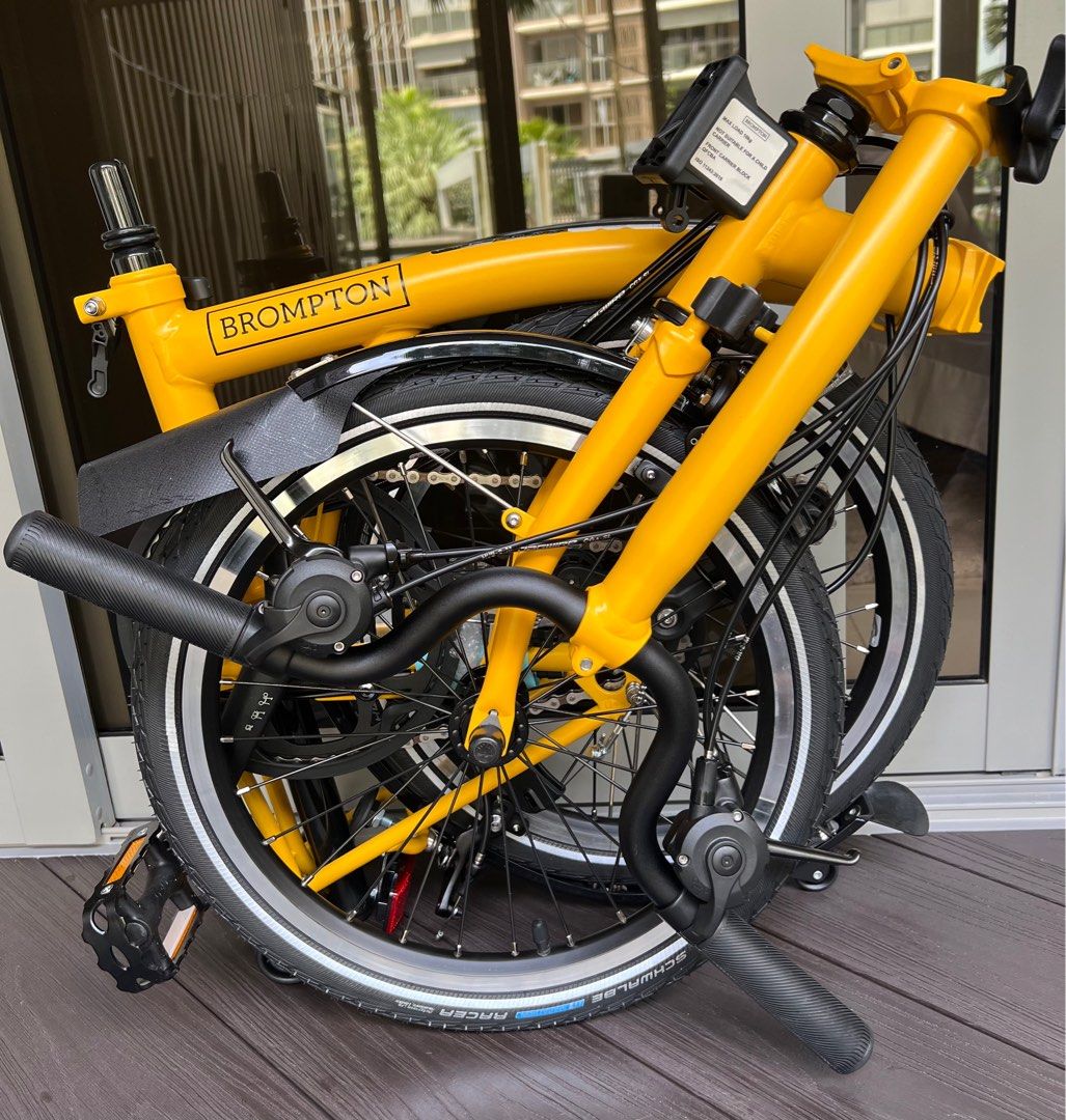 Brompton Bumblebee Yellow C Line Explore M6L, Sports Equipment ...