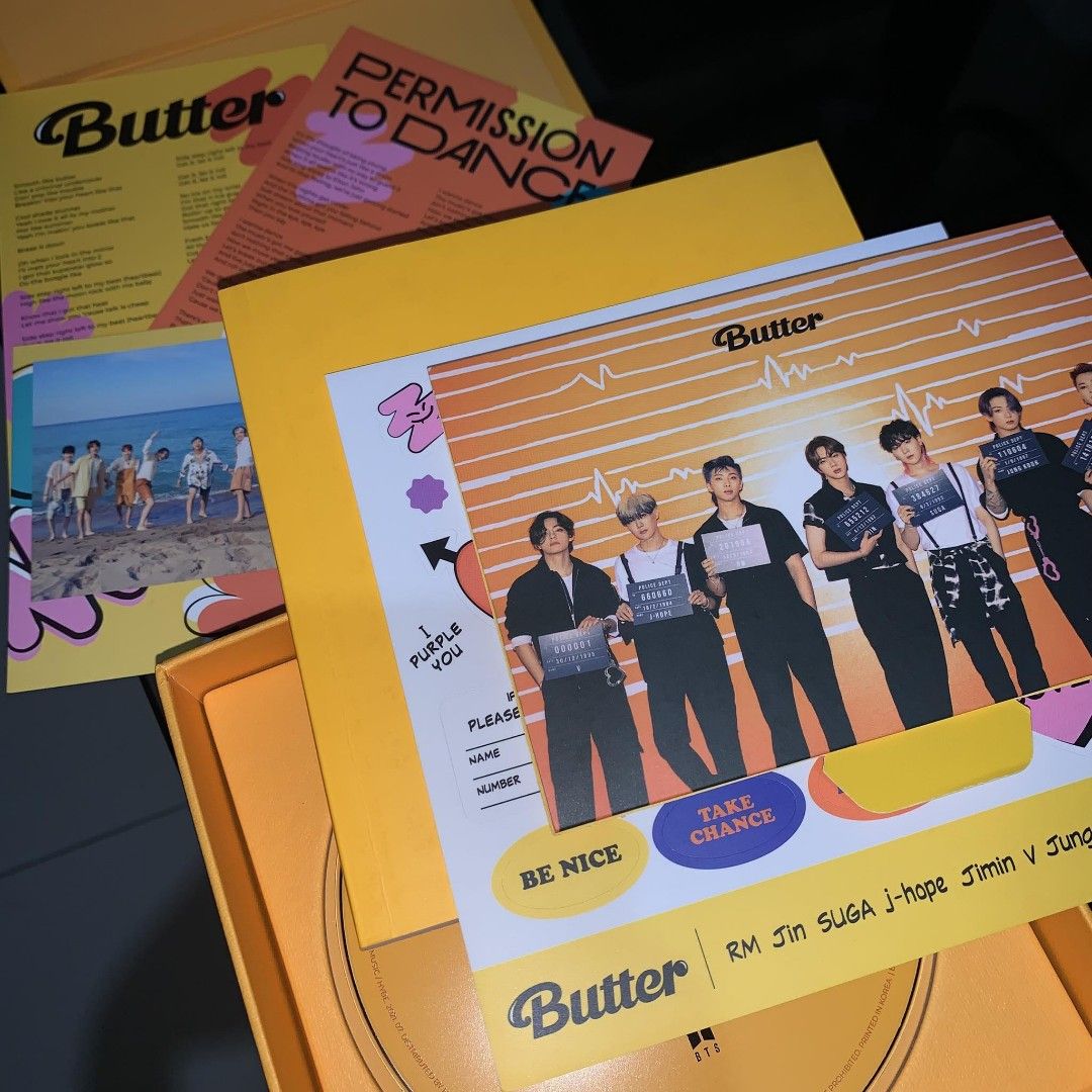 BTS Butter CD Cream Version, Hobbies & Toys, Music & Media, CDs & DVDs ...