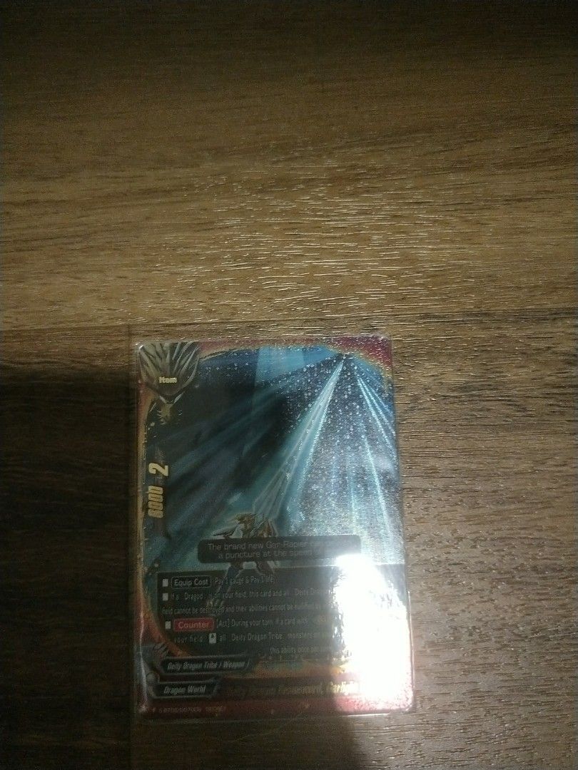 Buddyfight Secret Rare (Deity Dragon Beamsword, Garlight Rapier) card ...