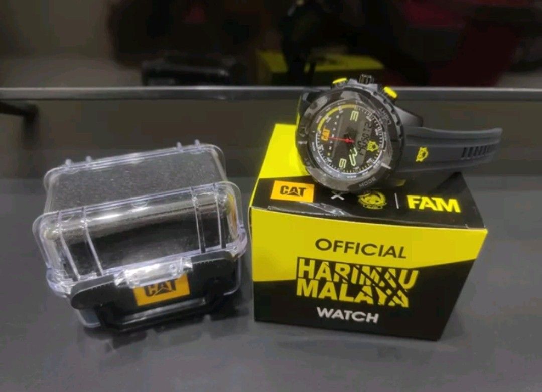 CAT x Harimau Malaya FAM Limited Edition Watch, Men's Fashion, Watches ...