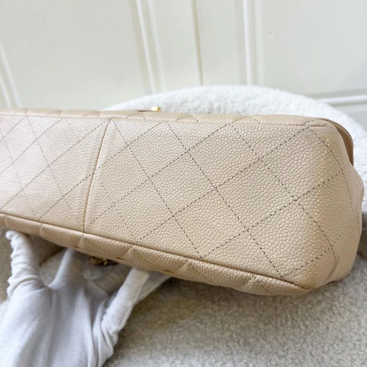 Chanel Jumbo Classic Flap SF in Beige Caviar and GHW (12 series ...