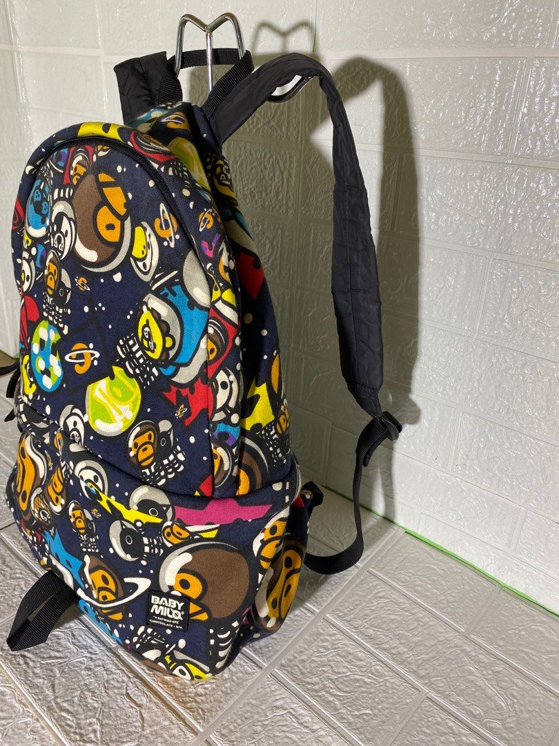 Chocoolate baby milo by a bathing ape backpack on Carousell