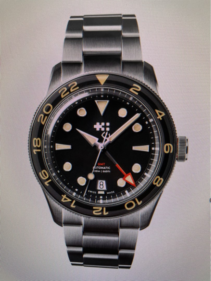 Christopher Ward C65 Aquitaine GMT Steel Braclet, Luxury, Watches on ...