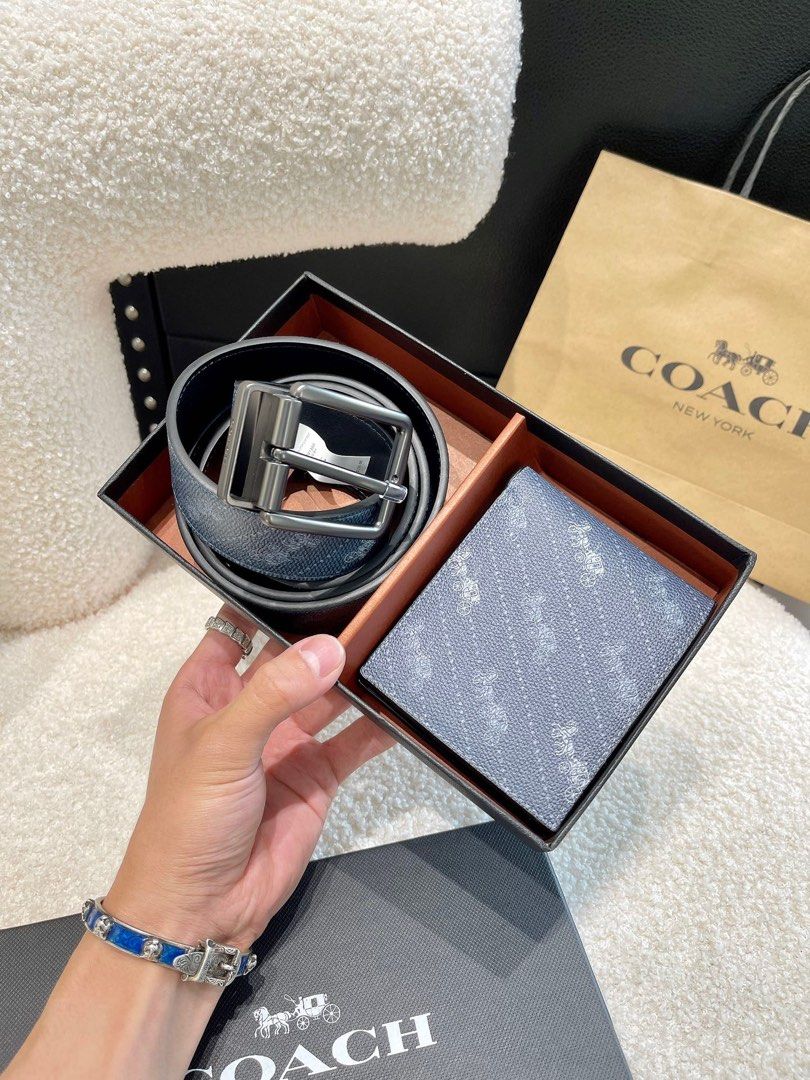 Coach Belt and wallet, Men's Fashion, Watches & Accessories, Wallets ...